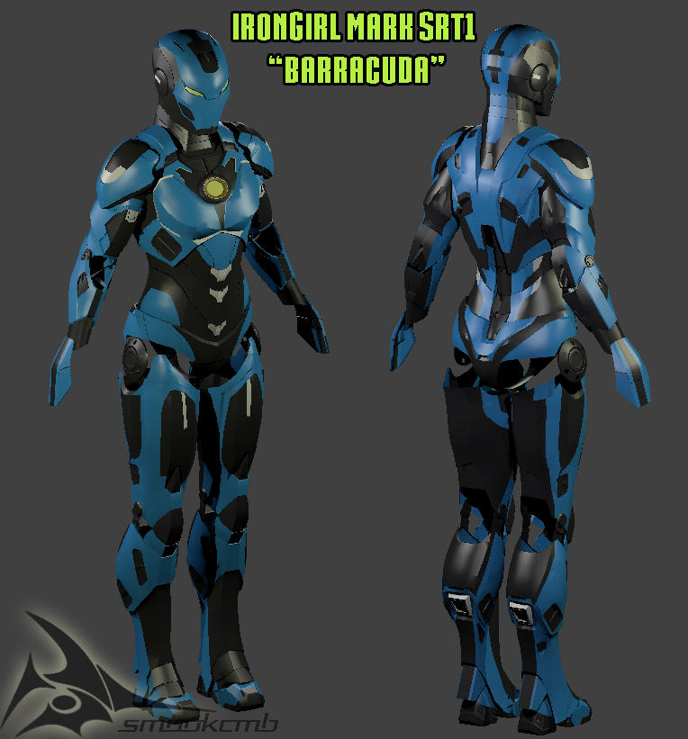 IronGirl Mark SRT1 - 3D model for Pepakura by SmookCMb on DeviantArt