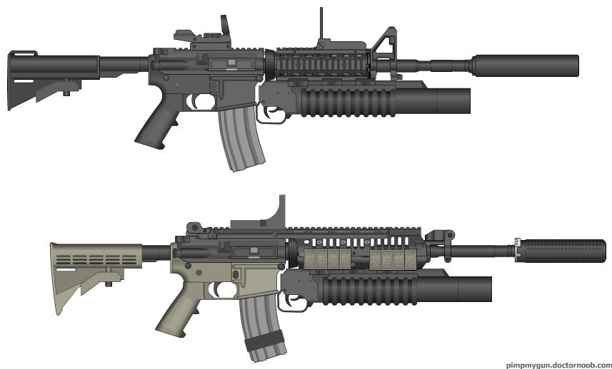 Call of duty M4 sopmods by xsuperXslasherx on DeviantArt