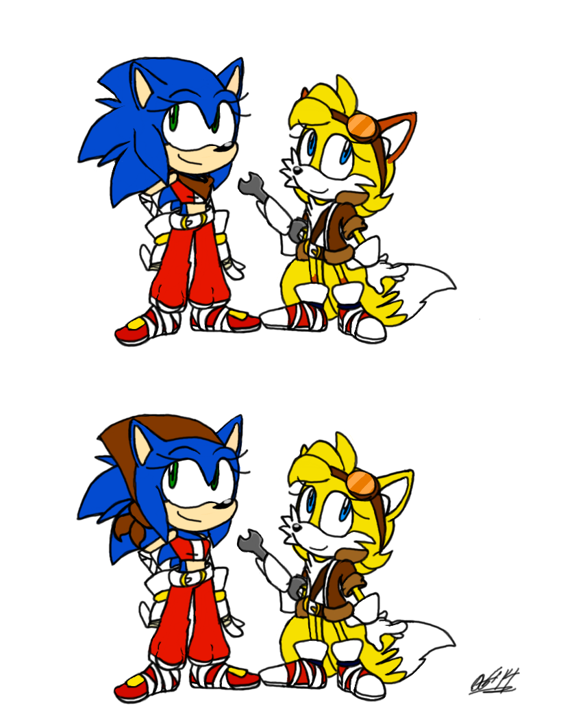 Gender Bender Sonic And Tails Boom By Artisyone On Deviantart