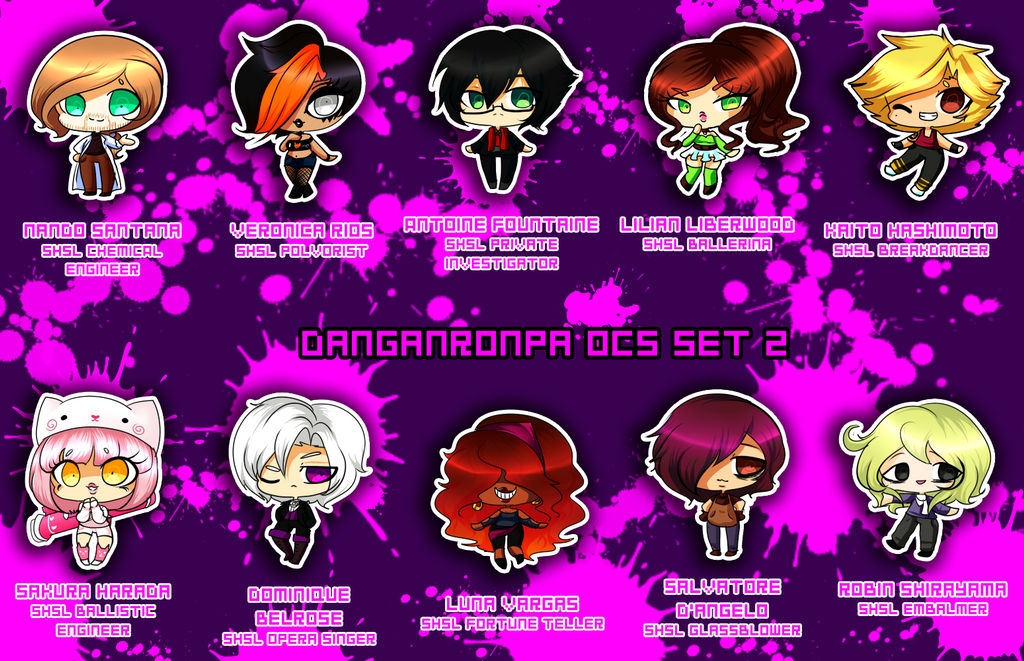 DR OCs: SET 2 by Milizapiainc on DeviantArt