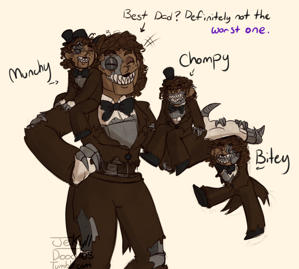 Nightmare Freddy and Freddles by GreenGhostlyJekyll on DeviantArt