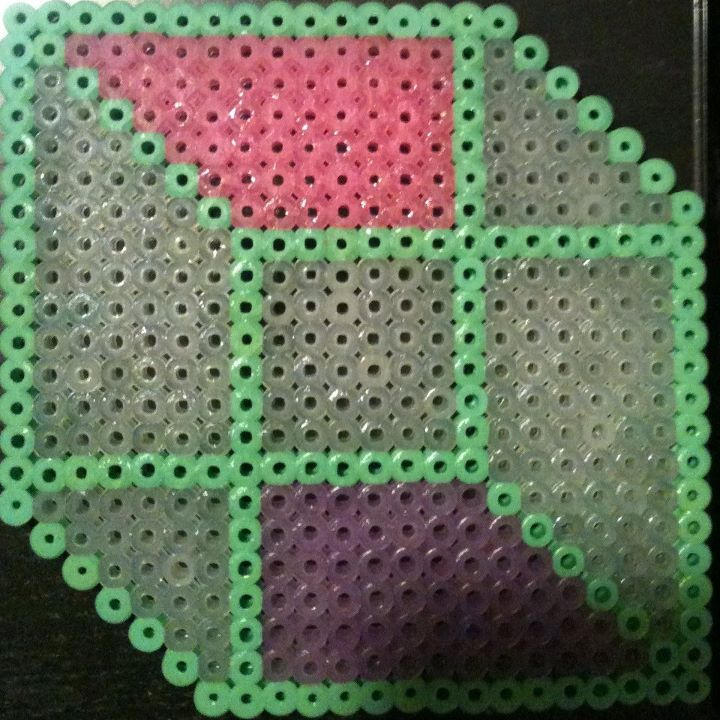 Perler Bead Creations 3-D Cube Original Creation by Rhys-Michael on ...