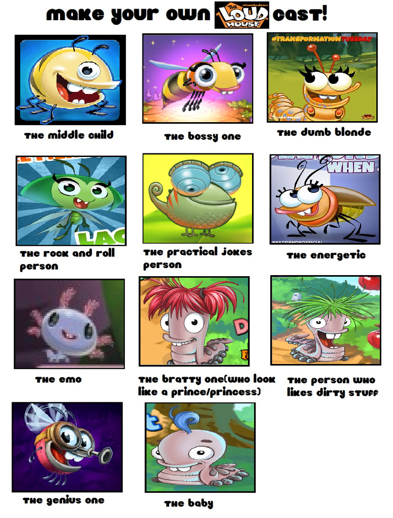 Best Fiends Loud House Cast by DEEcat98 on DeviantArt