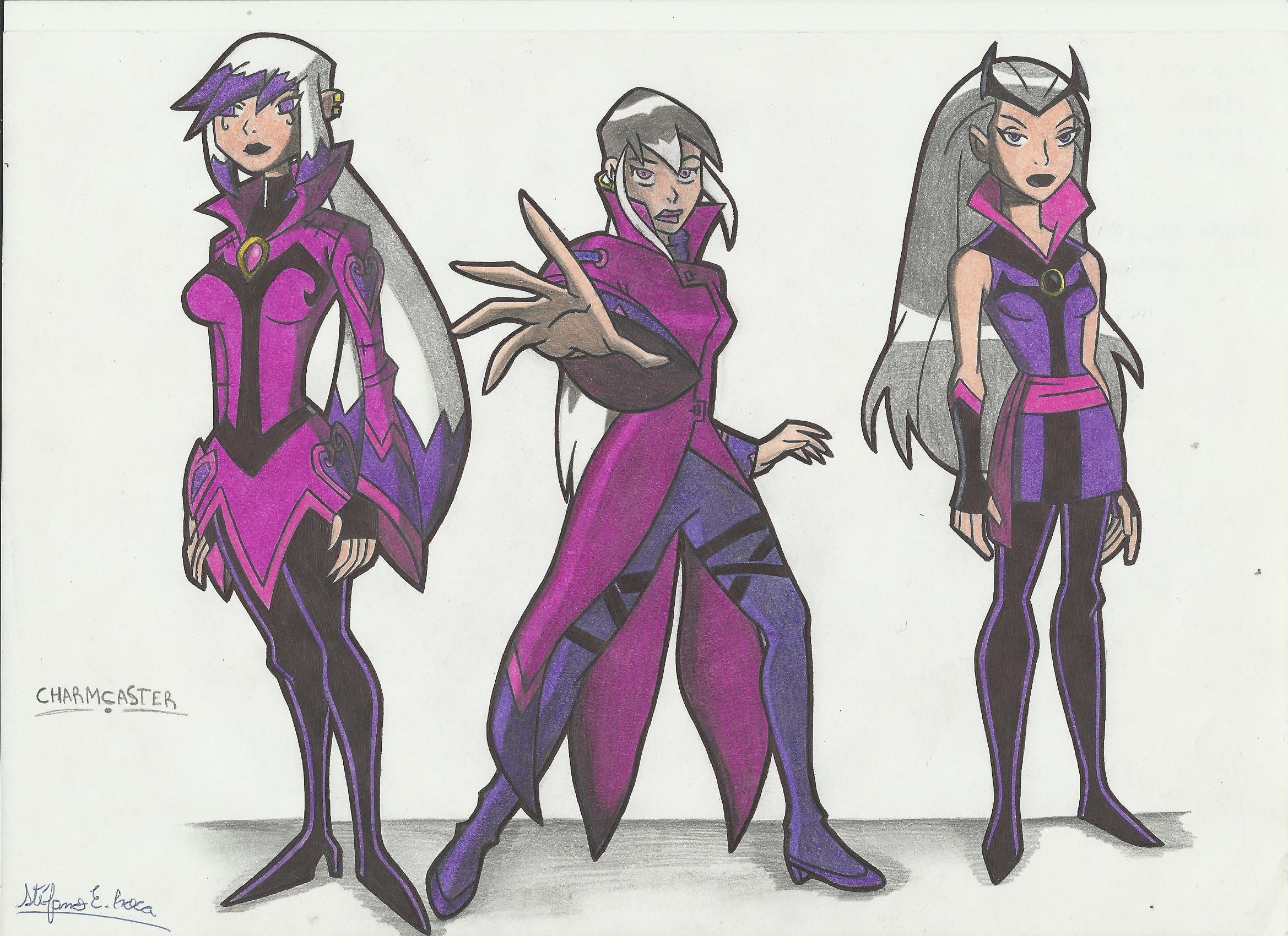 Drawing of Every Charmcaster Design : r/Charmcaster