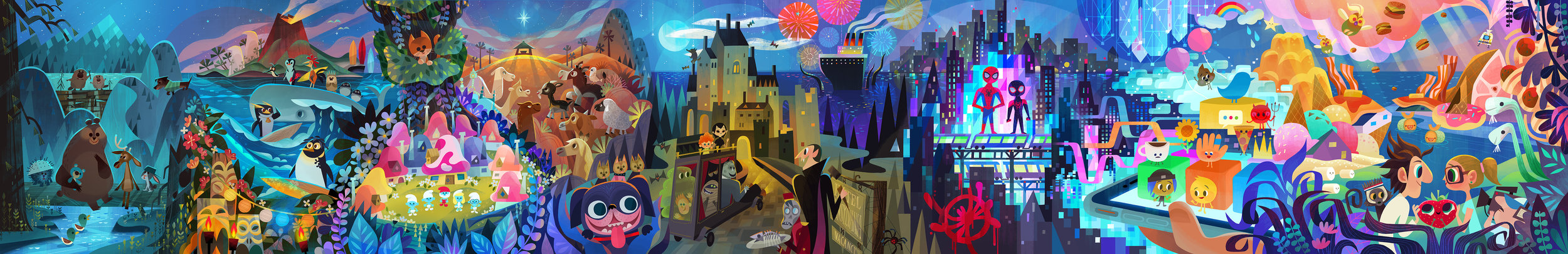 Sony Pictures Animation Mural by Dimensions101 on DeviantArt