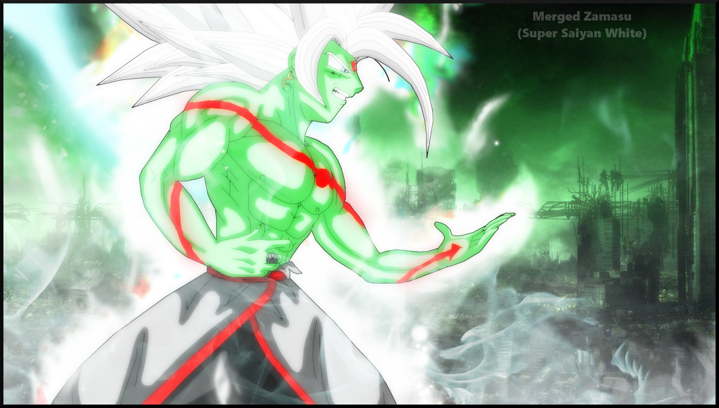 Merged Zamasu - Super Saiyan White by TheOnePhun211 on DeviantArt Merged Zamasu - Super Saiyan White by TheOnePhun211 on DeviantArt