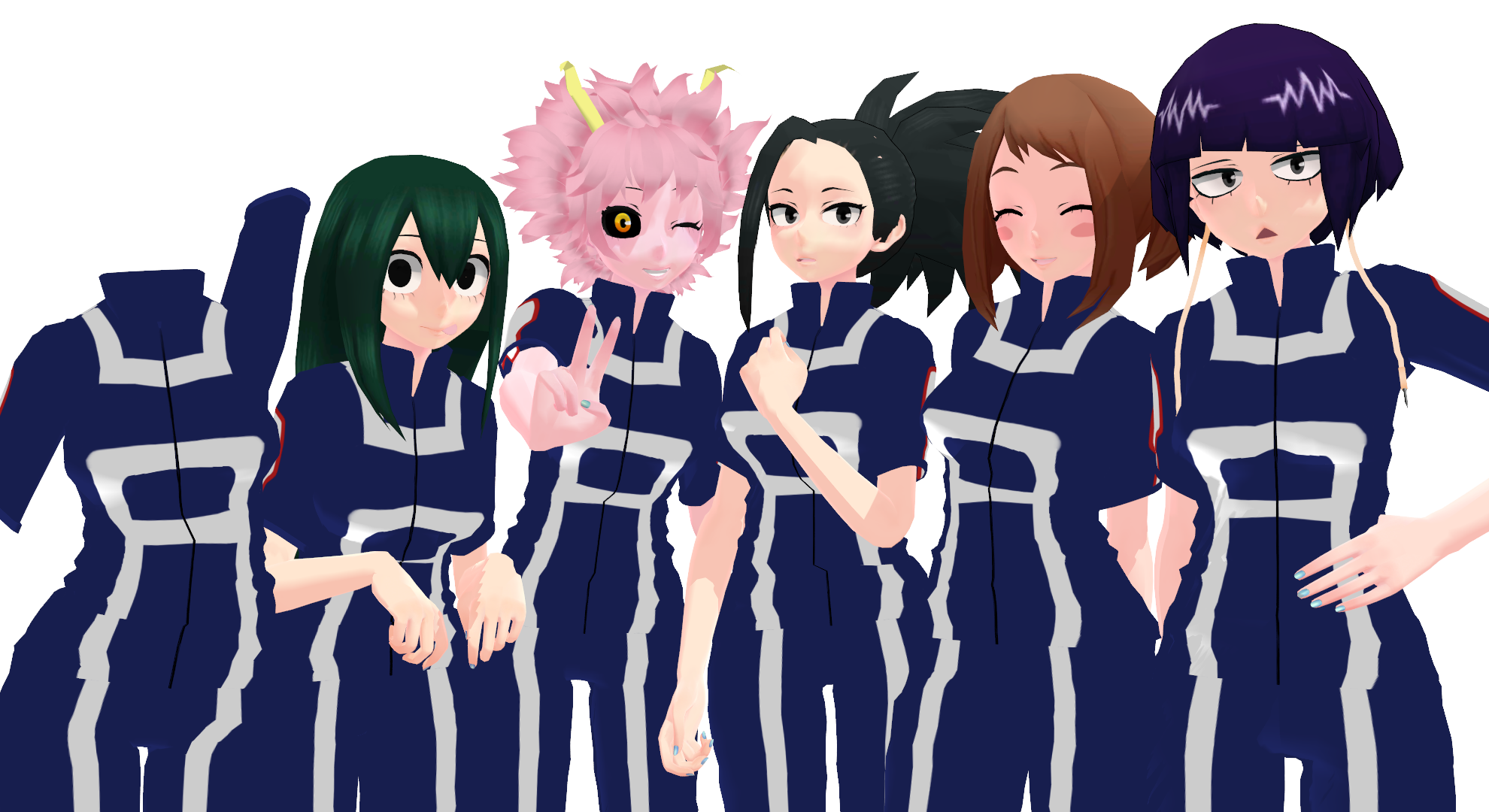 [MMDxBNHA]1-A(girls) by BrokenRose06 on DeviantArt