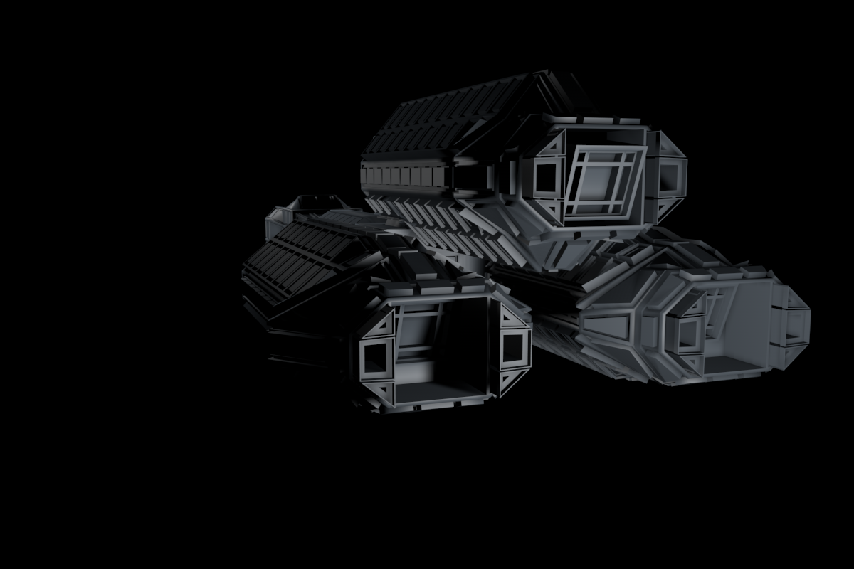 Spaceship [back view][WIP] by TC-Designs on DeviantArt