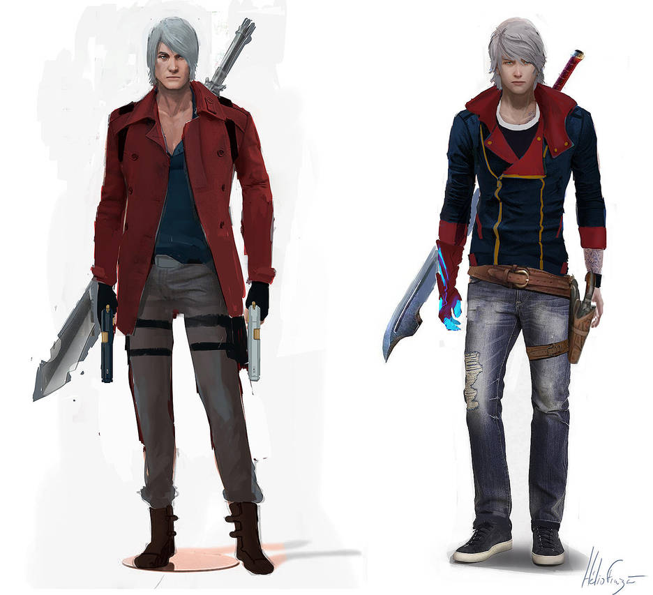 Devil May Cry- Dante and Nero redesigns by helioart on DeviantArt