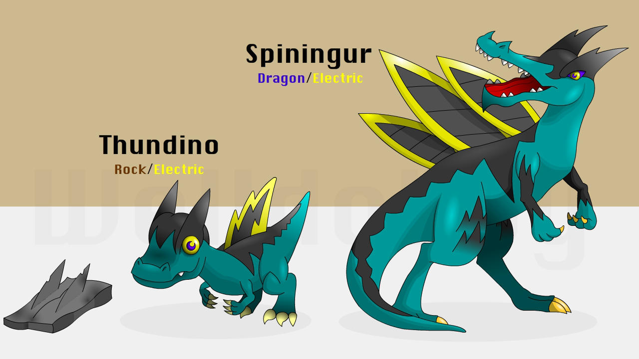 Fossil Fakemon: Spinosaurus by welldoboyz on DeviantArt