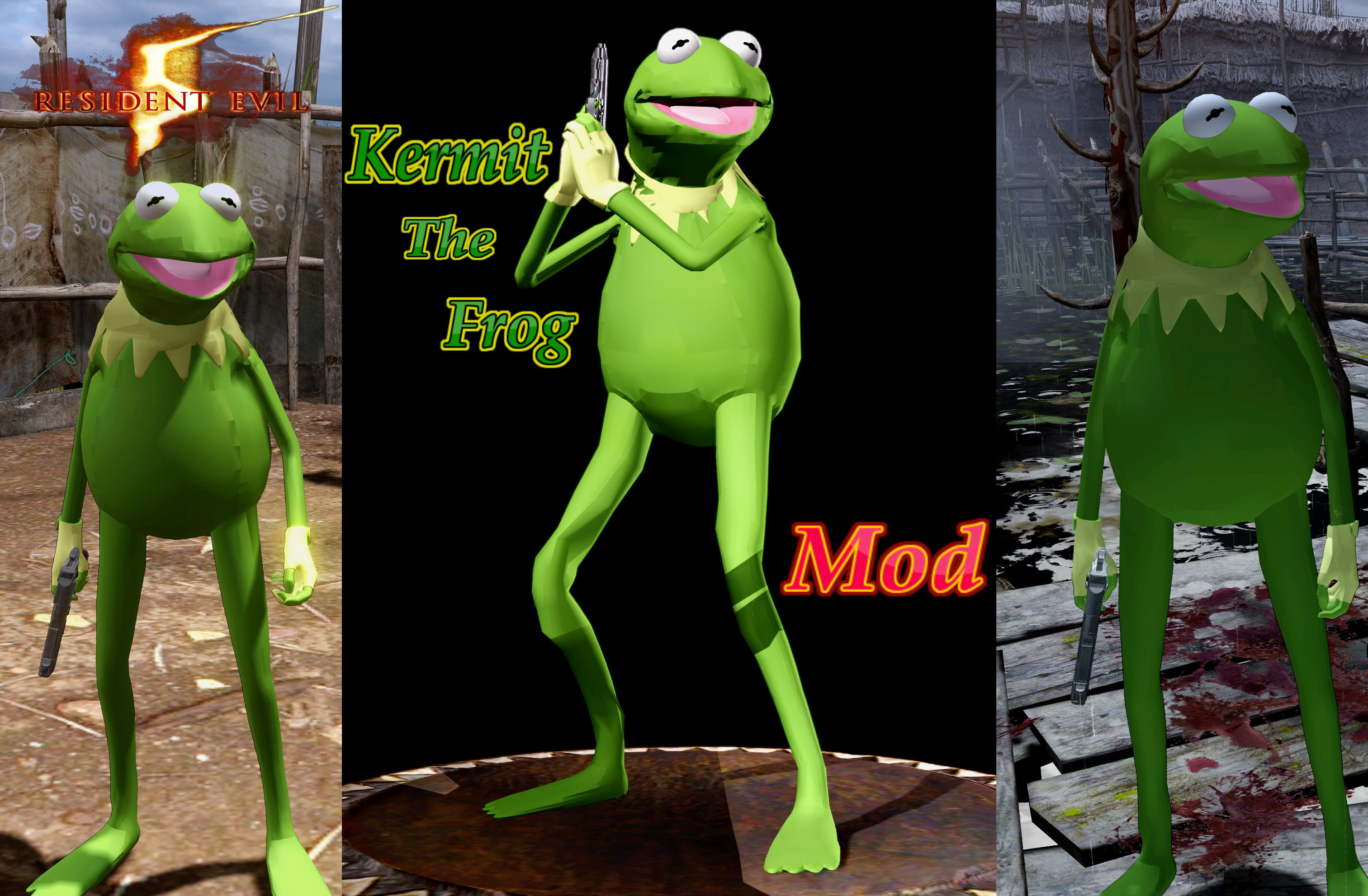 Resident Evil 5 Gold Edition Kermit The Frog Mod by user619 on DeviantArt