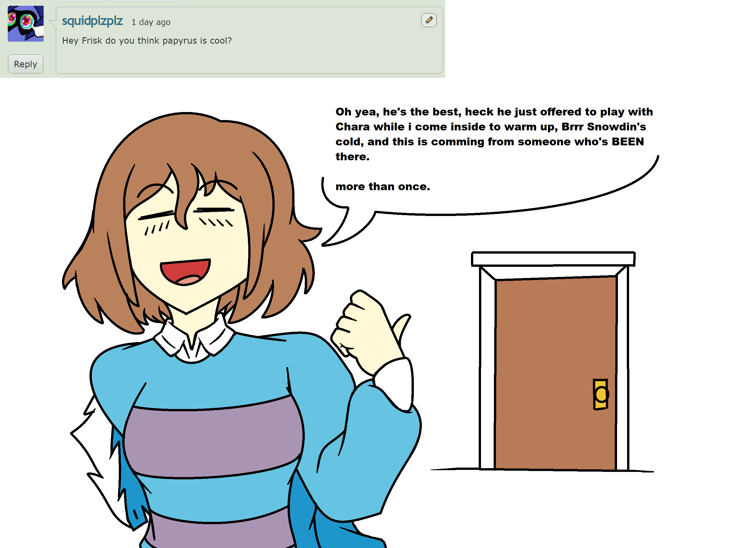 Ask Frisk 5 by metalsonic612 on DeviantArt