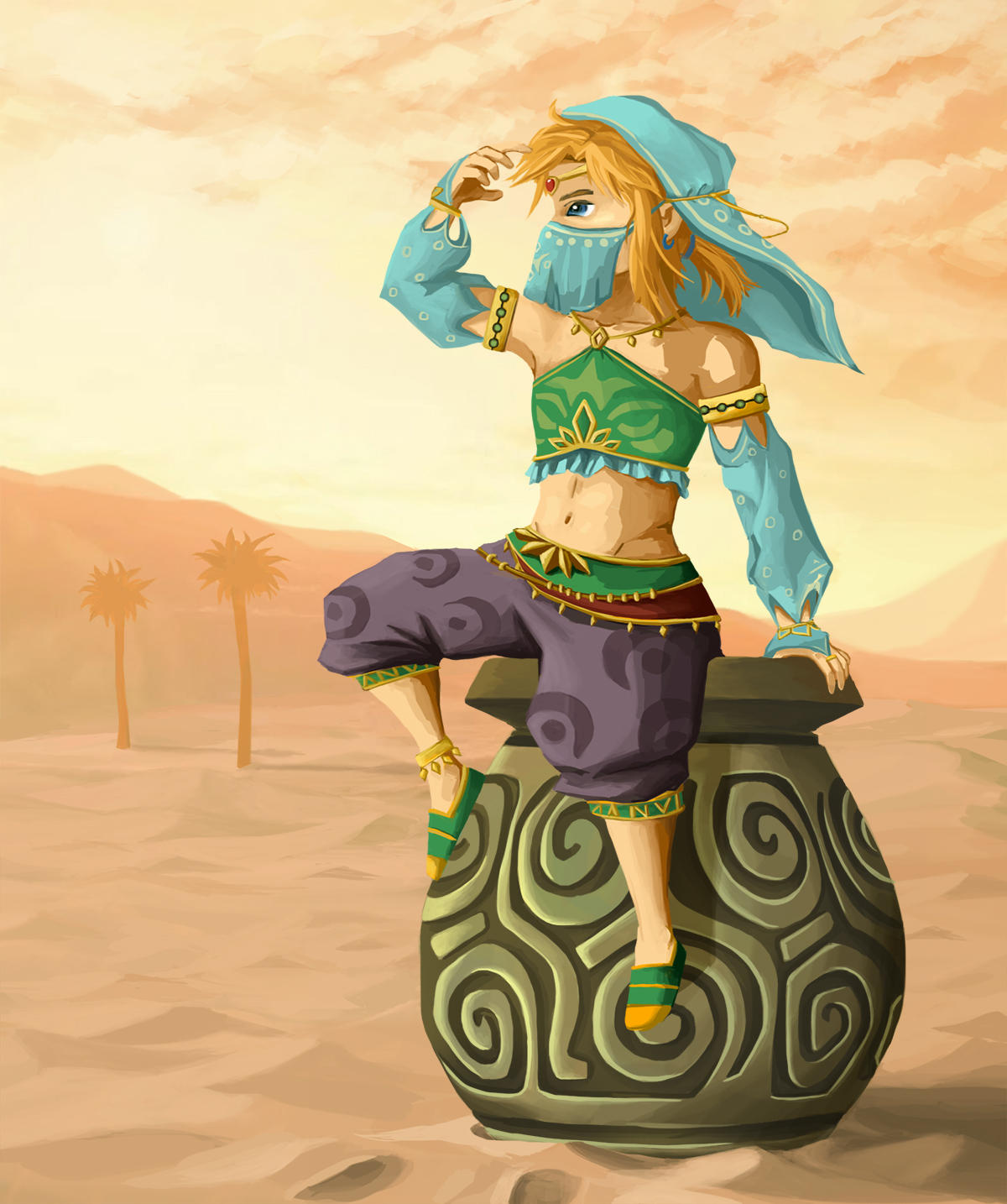 Gerudo Link By Magpiekid On Deviantart