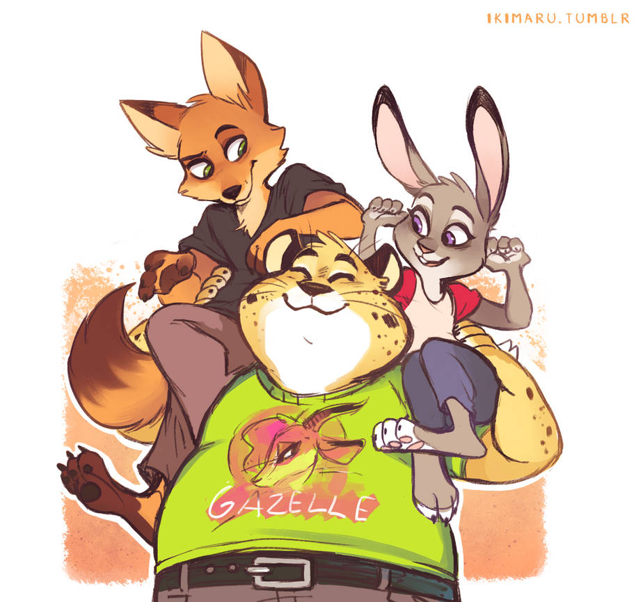 Clawhauser hugs by ikimaru-art on DeviantArt