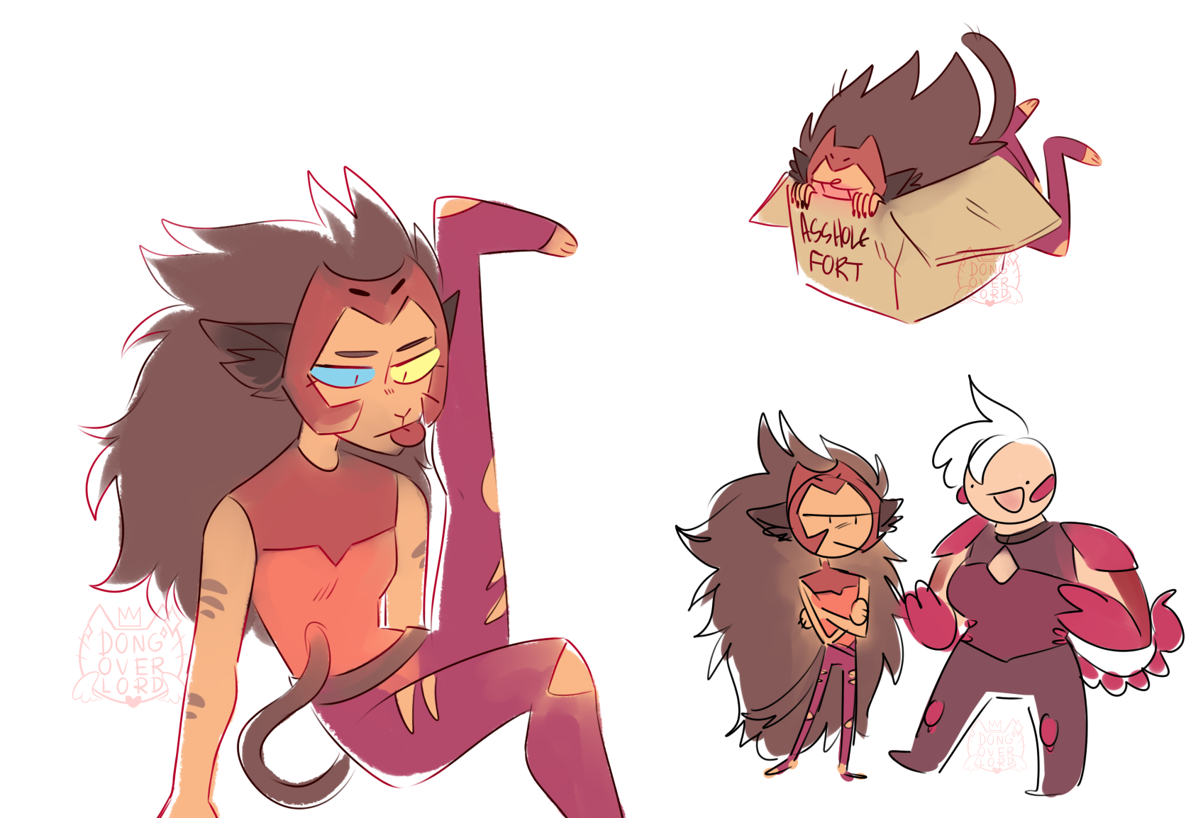 catra sketches by dongoverlord on DeviantArt