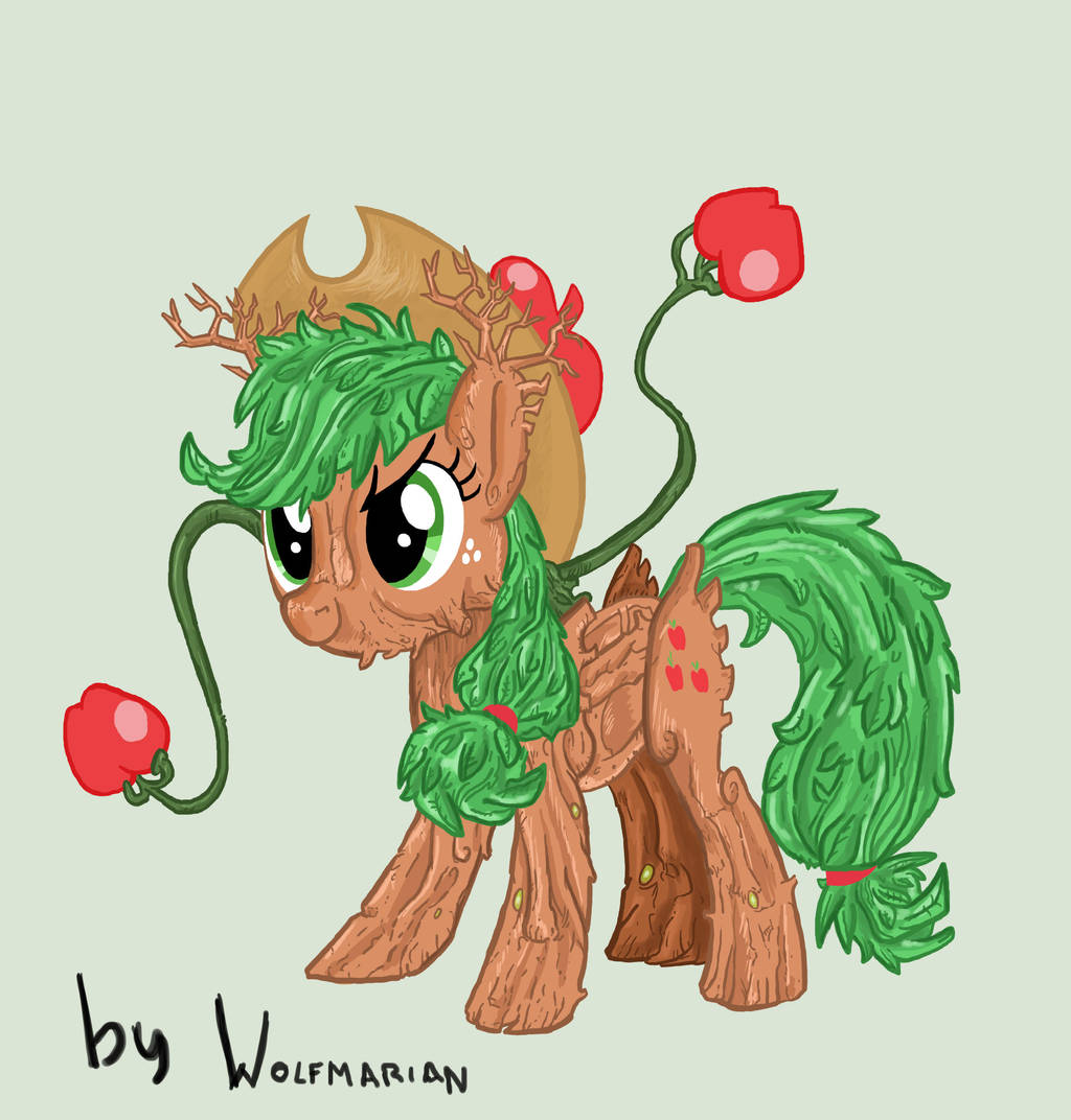 Rainbow Power Applejack. My Version by wolfmarian on DeviantArt