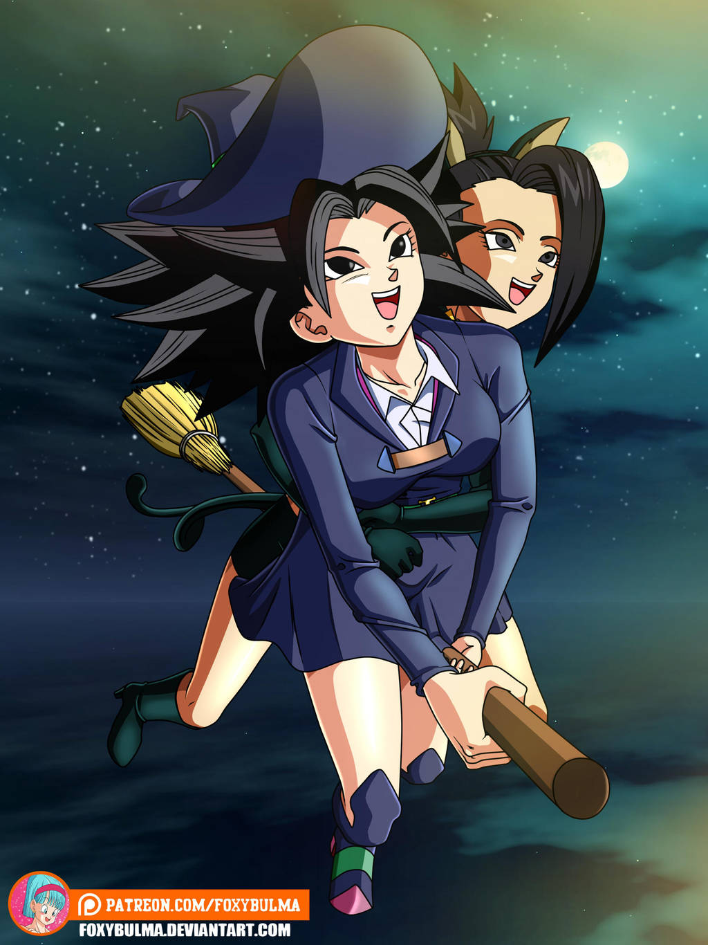 Commission Caulifla In Halloween Costume By Foxybulma On Deviantart