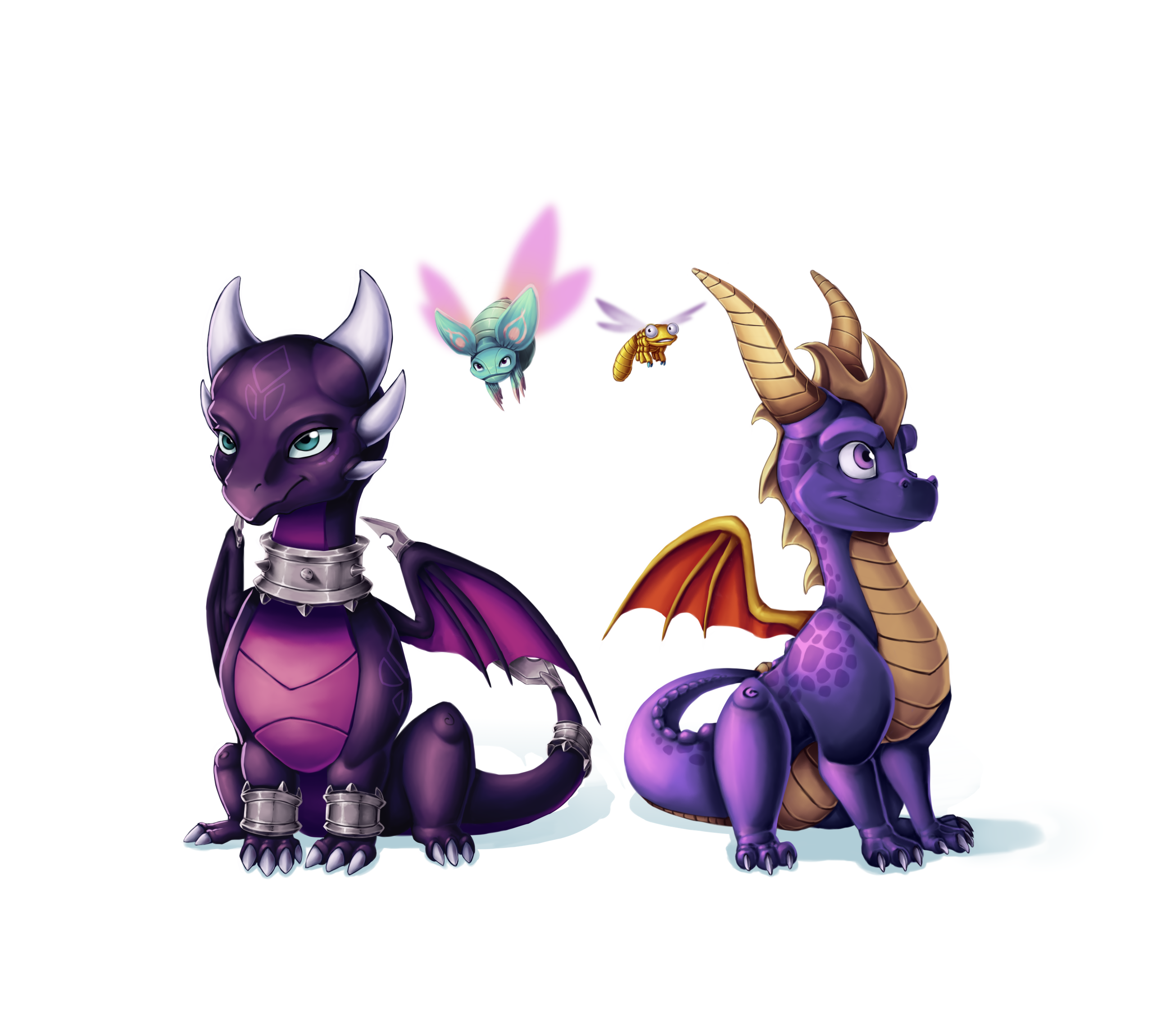 Fanart - Reignited Cynder and Spyro by GroxikavonDarkside on DeviantArt
