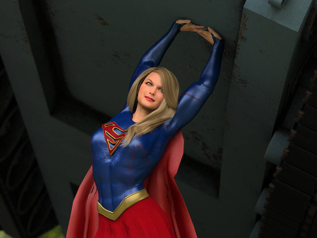Supergirl Lifts A Tank 4 Close Up By Dahrialghul On Deviantart