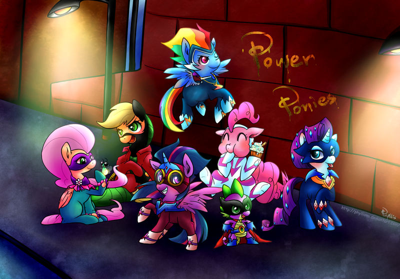 MLP - POWER PONIES!! by Phyllismi on DeviantArt