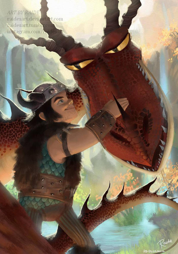 Snotlout and Hookfang by RaidesArt on DeviantArt