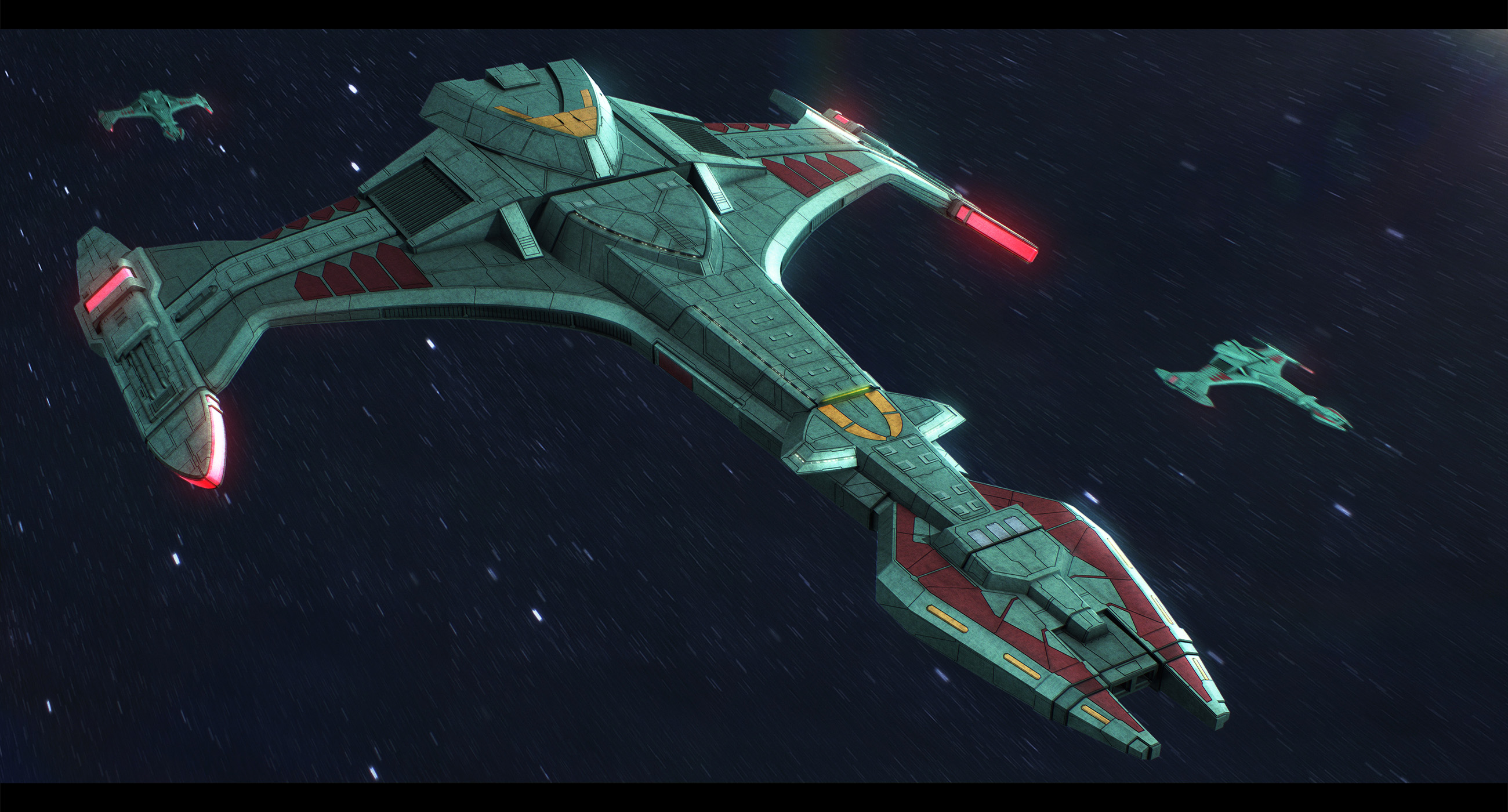 Star Trek Vor'cha-class Attack Cruiser by AdamKop on DeviantArt