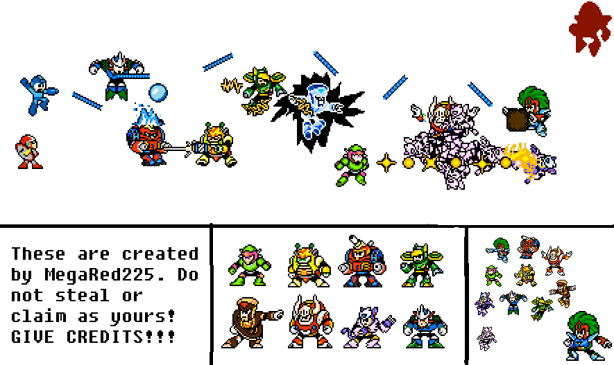 Mega Man V (World 5) Weakness Order by MegaRed225 on DeviantArt