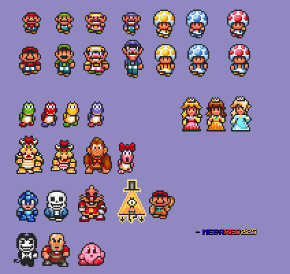 Super mario world custom sprites maps - sereis