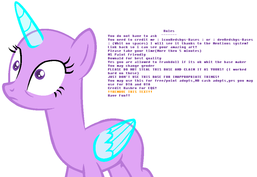 MLP Base #4 - Holy mother of Celestia.. by Redshys-Bases on DeviantArt