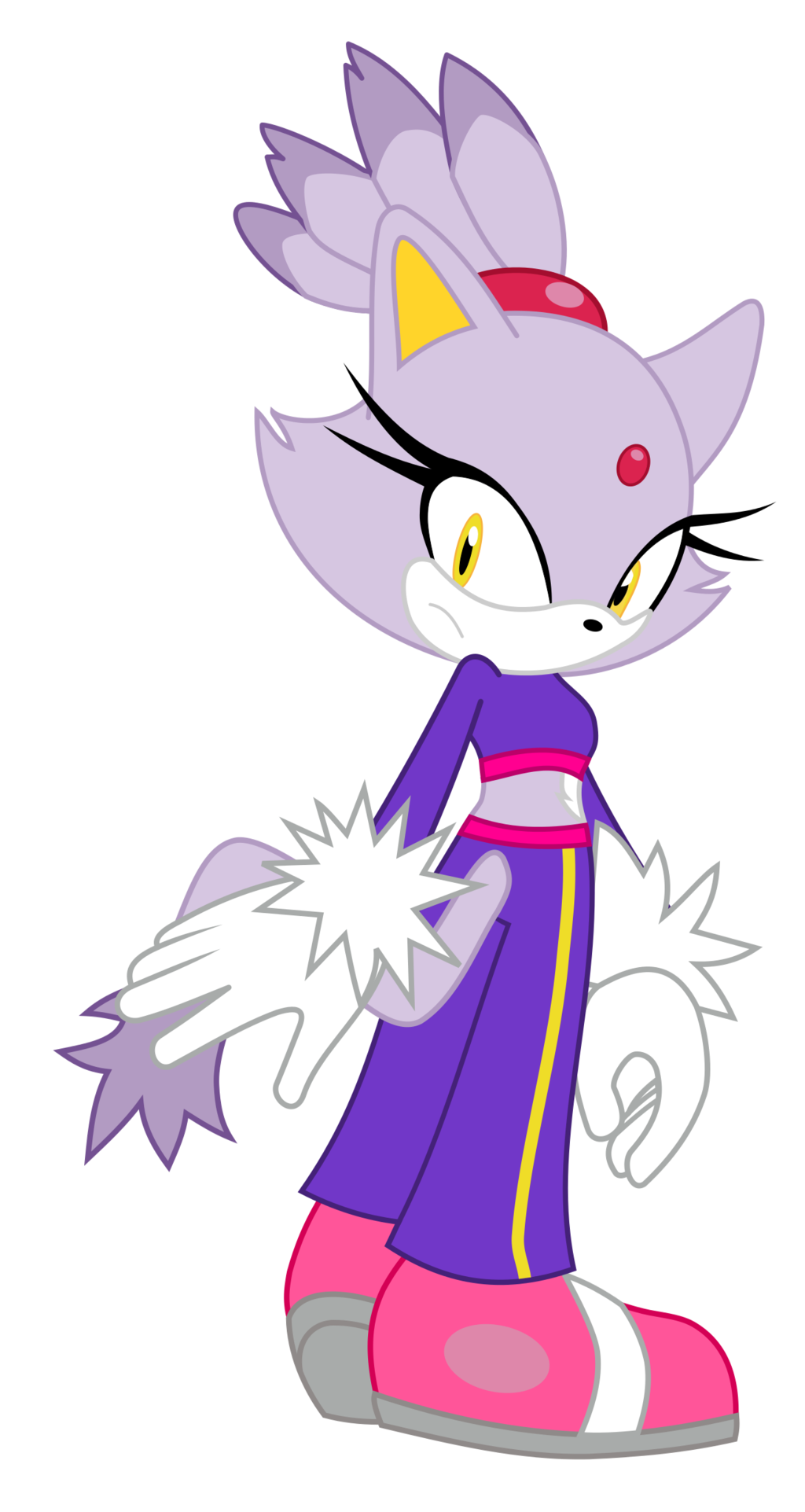Blaze's New Outfit ~Art Trade~ by Snicket324 on DeviantArt