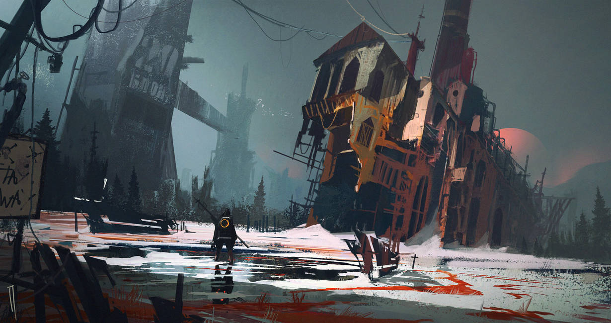 Eastern Scenery by Ismail Inceoglu : r/ImaginaryRuins