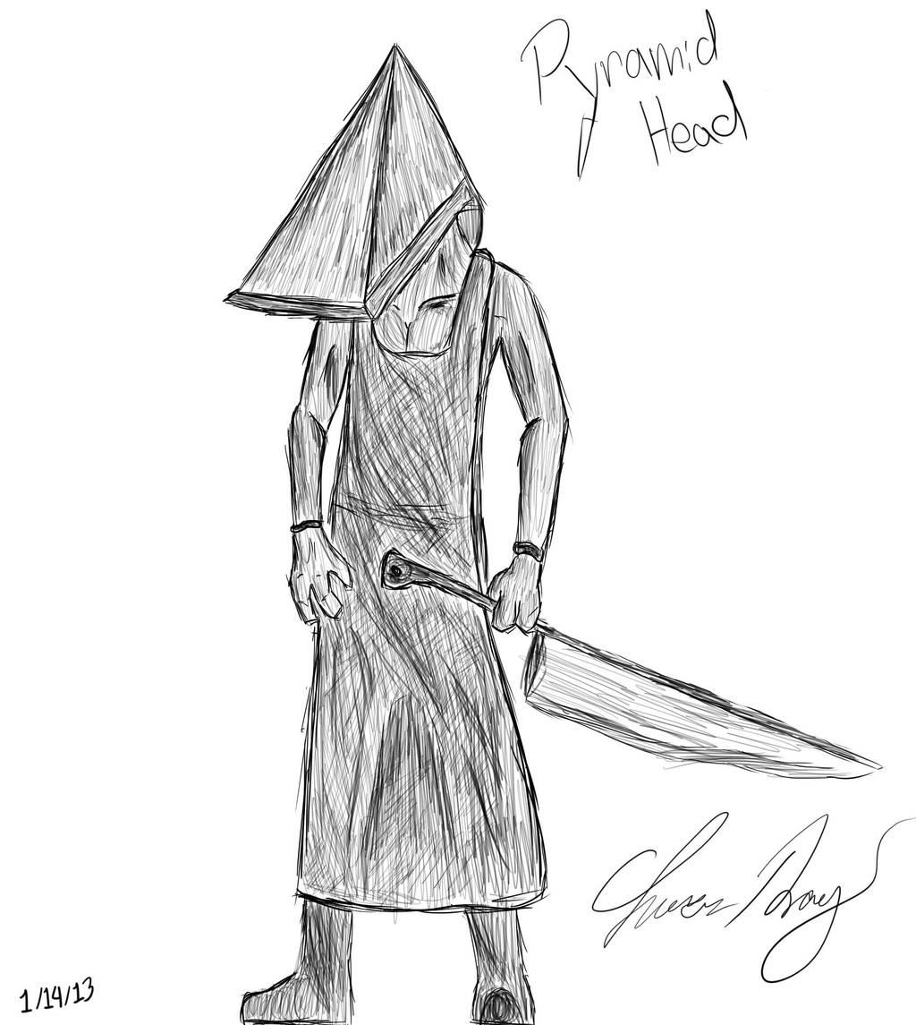 Silent hill 2- Pyramid head Sketch by UndeadNexus on DeviantArt