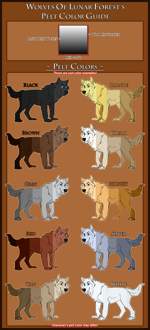WoLF: Pelt Color Guide by DasChocolate on DeviantArt