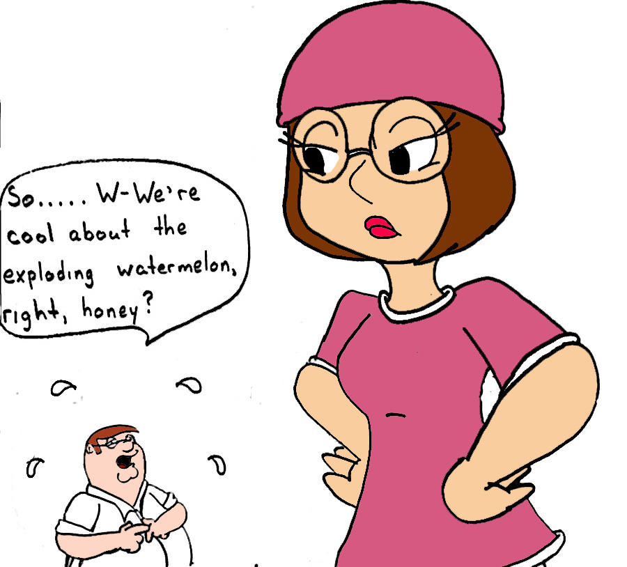 Giant Meg and Peter colored by Arias87 on DeviantArt