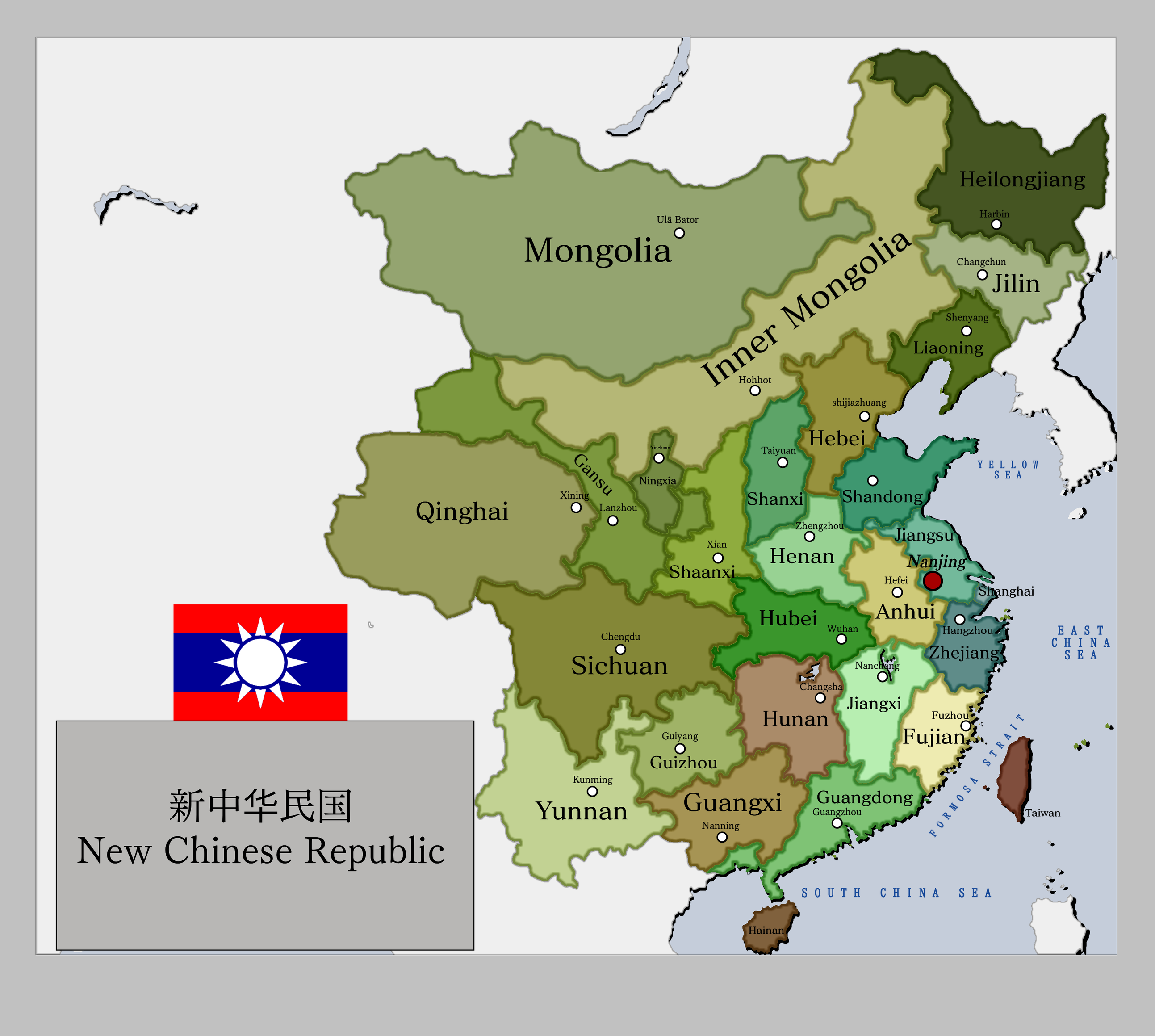 The new republic of China map by BrazilianNationalist on DeviantArt