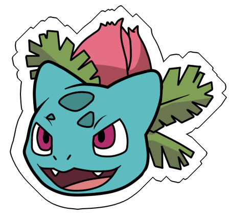Pokemon#002 ivysaur sticker by FuriaNocturna01 on DeviantArt