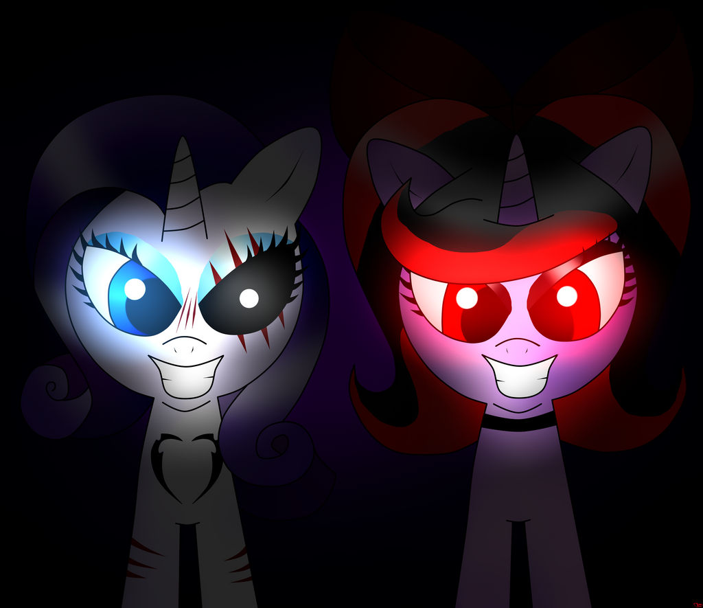 Two Evil Unicorns by katiekane822 on DeviantArt