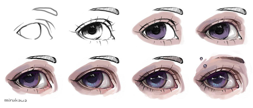 Semi Realistic Eye Tutorial by artisticxhelp on DeviantArt