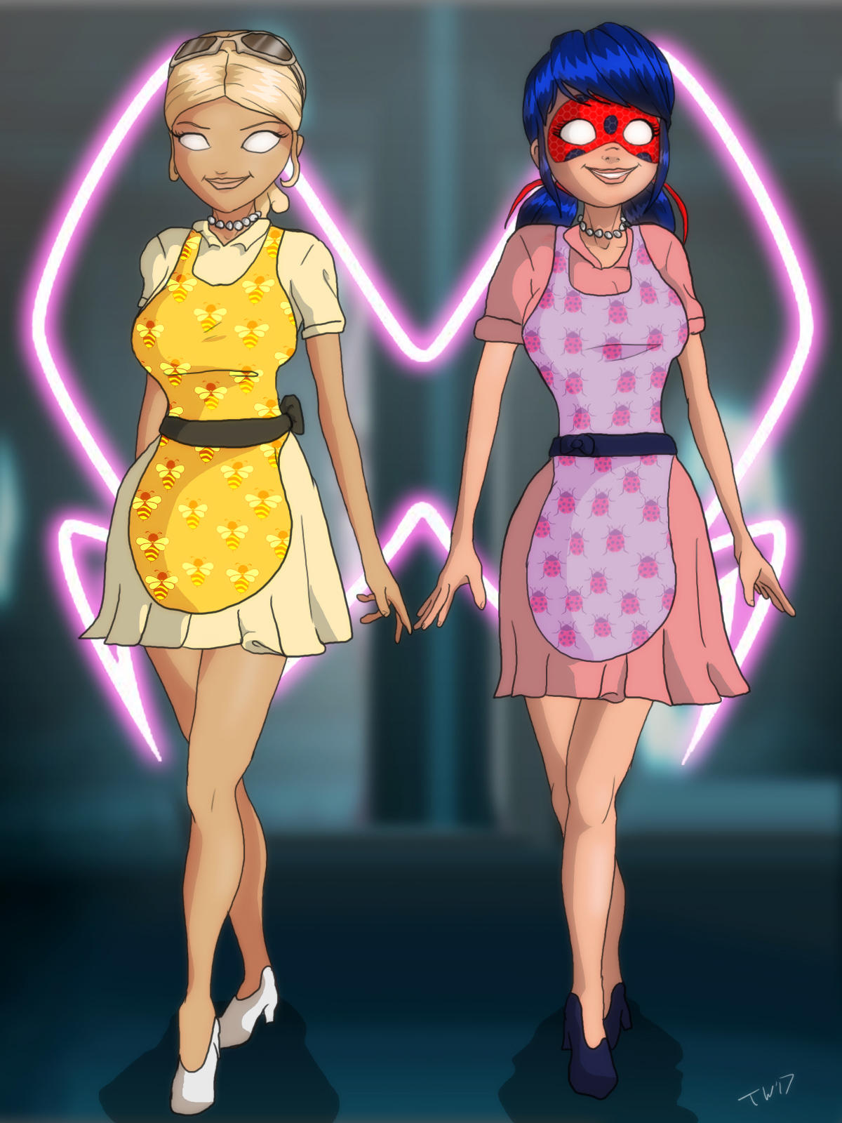Ladybug and Chloe enslaved - Stepford version by StepfordCrimson on ...