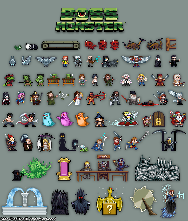 Boss Monster Card Game Art by HealTheIll on DeviantArt