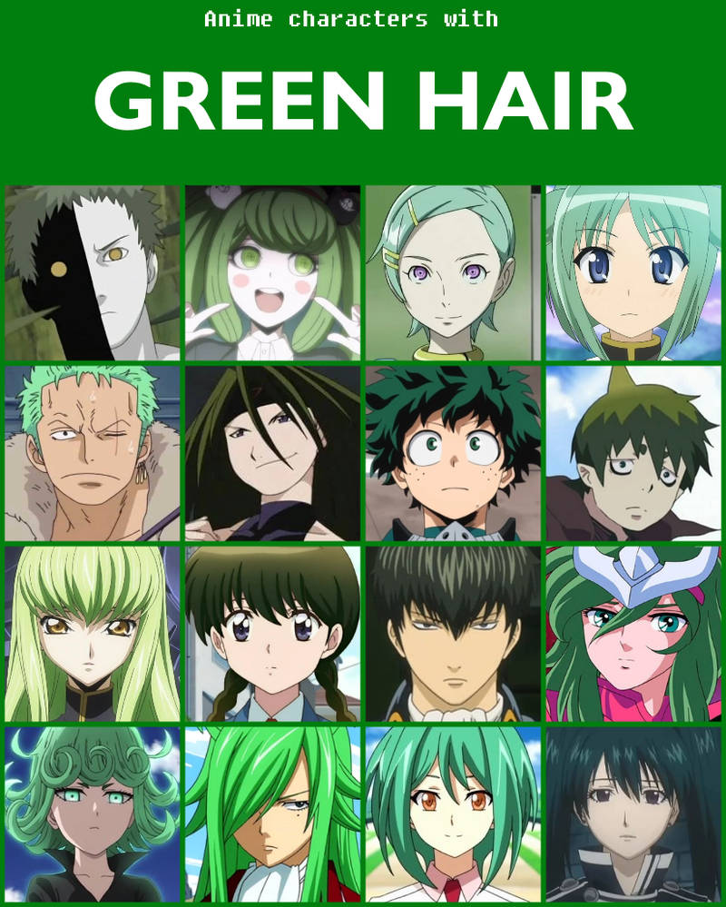 Anime Characters With Green Hair [v2] By Jonatan7 On Deviantart