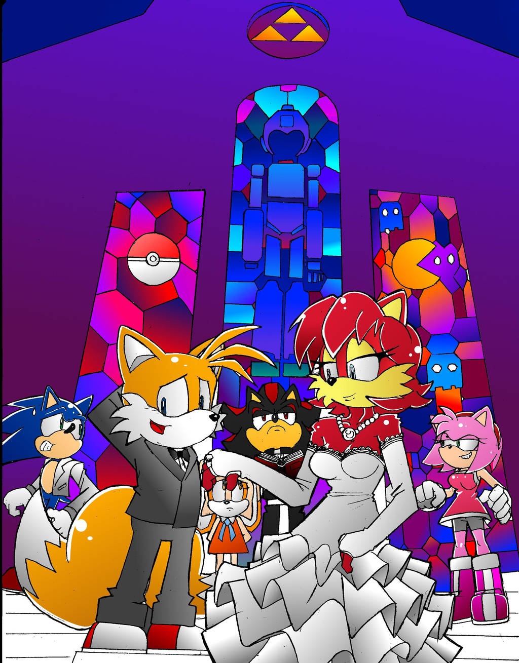 Tail's Wedding Colored by dreamcastzx on DeviantArt