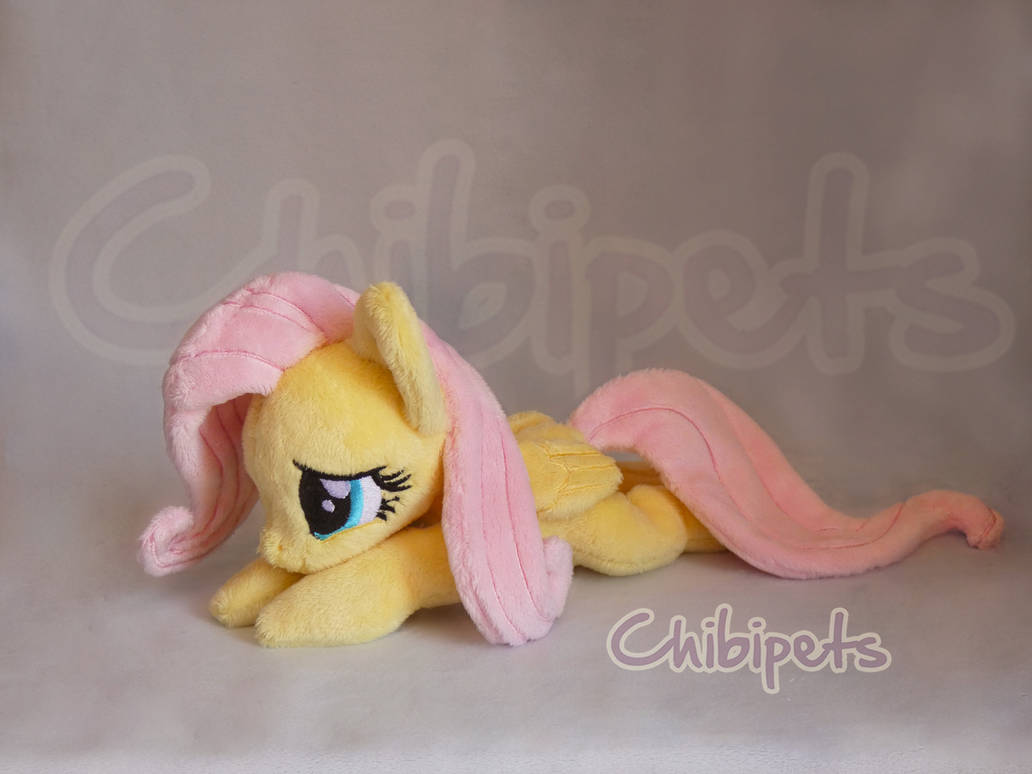 Fluttershy Laying Custom Plush by Chibi-pets on DeviantArt