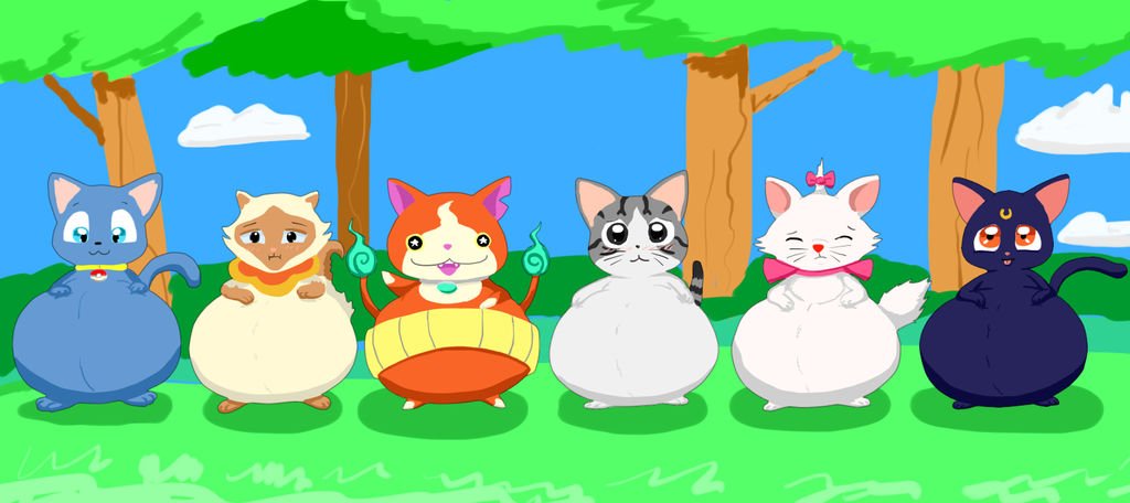 Cat inflation doodle 1 by koujikouji326 on DeviantArt