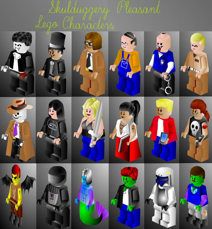 Skulduggery Pleasant Lego Characters! by FloatingTortoise on DeviantArt