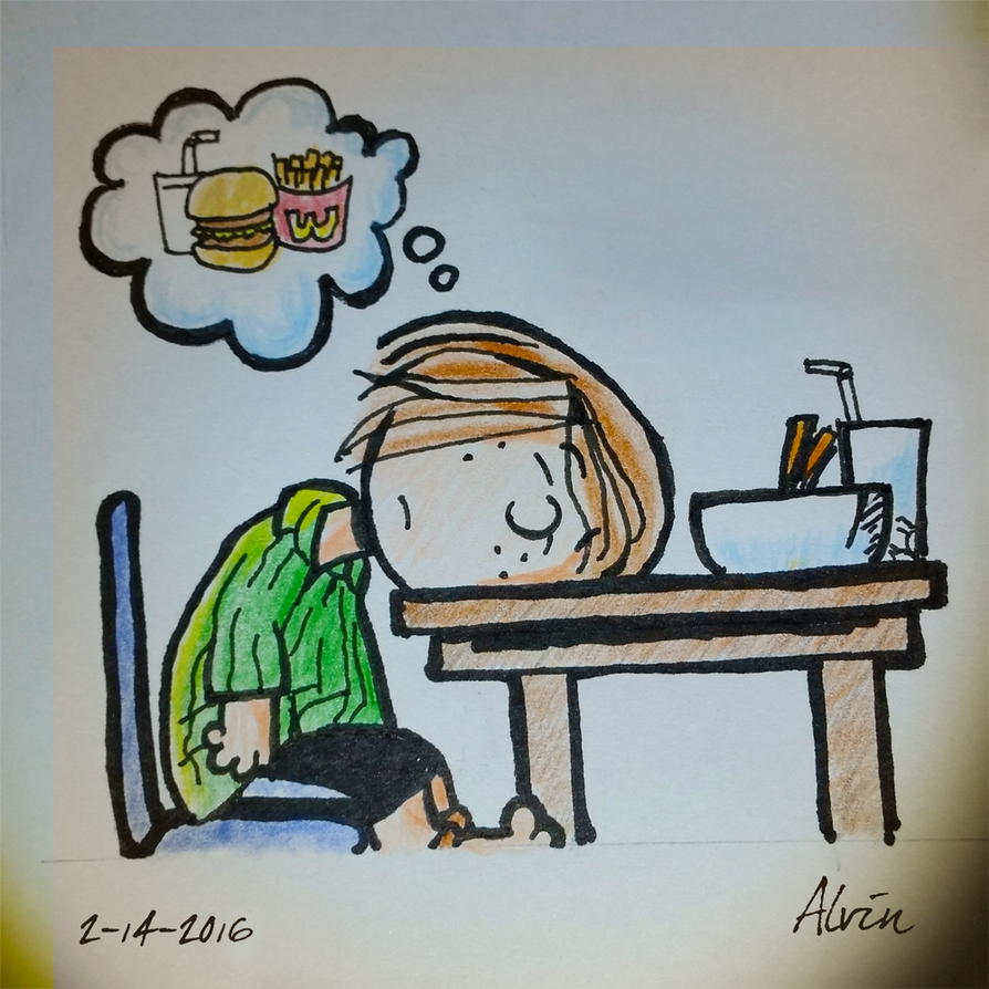 Peppermint Patty on food coma by ojneb12 on DeviantArt