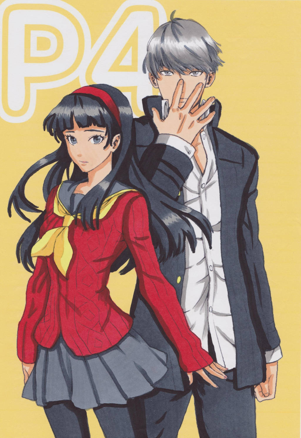 Persona 4:Yu and Yukiko by ClaireRoses on DeviantArt