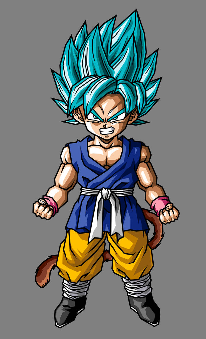 Kid Goku GT SSJ Blue by hsvhrt on DeviantArt