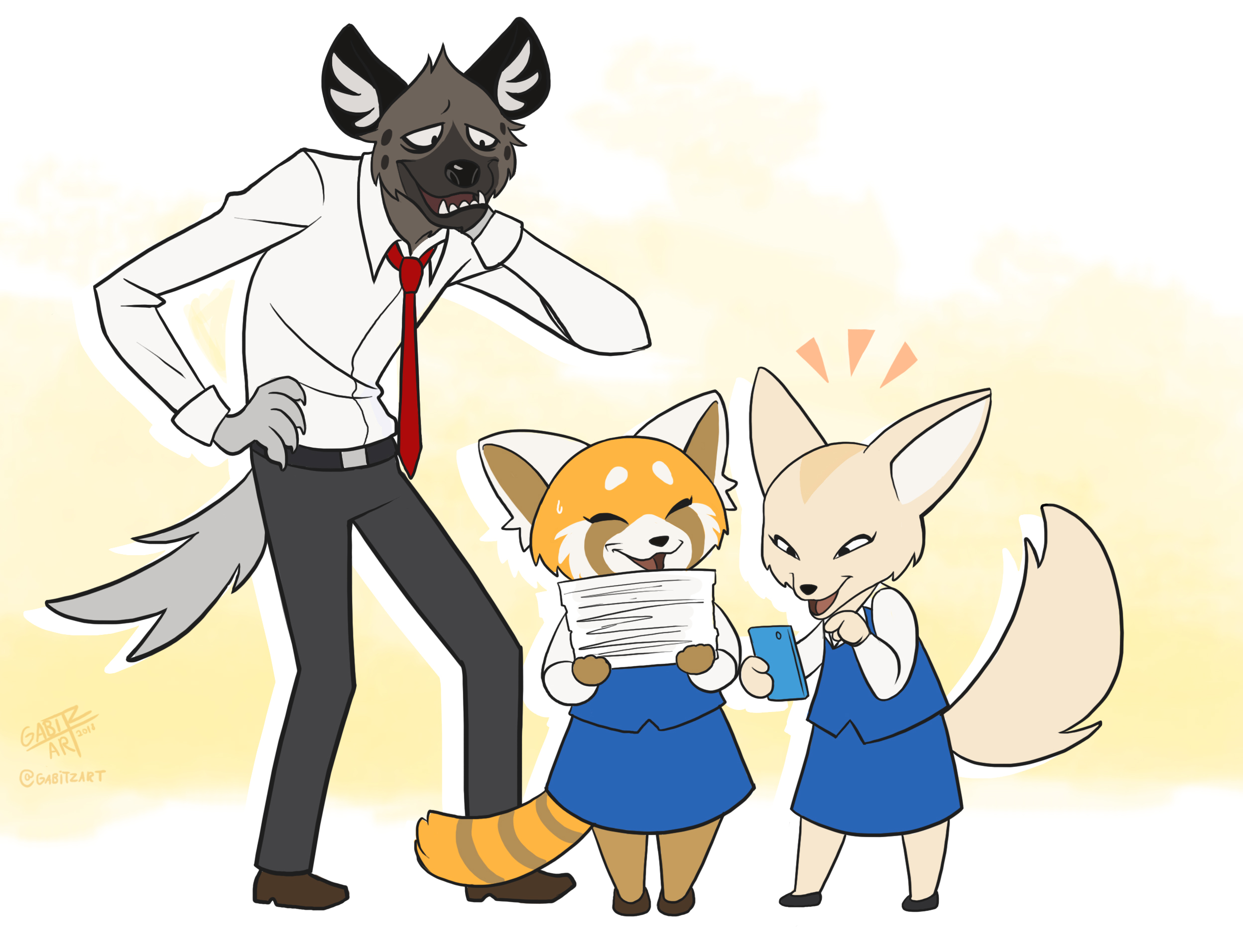 "Friends" by Gbtz007 : r/aggretsuko
