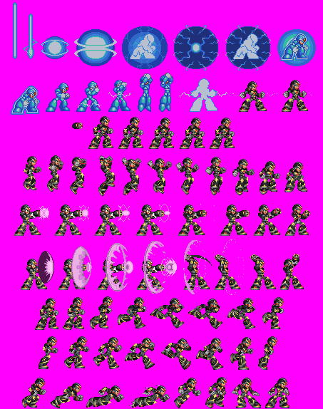 Mega Man X Elf Wars sprites favourites by psycosid02 on DeviantArt